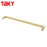 China L Shape Golde Square Glass Door Handle Large Shower Door Towel bar Pull Handle for sale