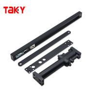 China Aluminum Alloy Concealed Overhead Door Closer 180 Degree Adjustable Hydraulic Door Closer for sale