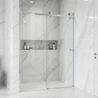 China Factory Stainless Steel Frameless Shower Sliding Doors Fittings Glass Sliding Door Kit for sale