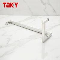China Factory Wholesale Square Tubing Durable Stainless Steel Shower Door Towel Bar Handle for sale