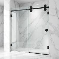 China Stainless Steel Shower Glass Sliding Door Hardware Fittings Bathroom Glass Door Rollers Systems for sale