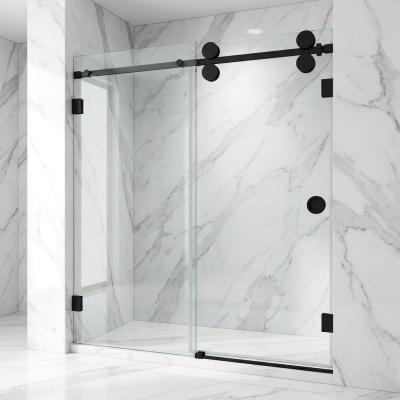 China Stainless Steel Shower Glass Sliding Door Hardware Fittings Bathroom Glass Door Rollers Systems for sale