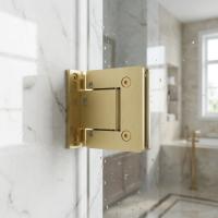 China Bathroom 304 Stainless Steel Self Closing Adjustable Closing 90 Degree Glass Door Hinge for sale
