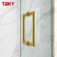 China Customized Glass Door Handle High Quality Luxury Modern Bar Door Hotel Door Handle for sale