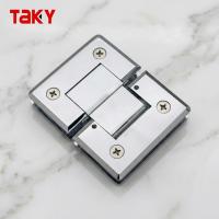 China Customizable Modern Bathroom Hotel 180 Degree Shower Glass Door Frameless Hinge for sale