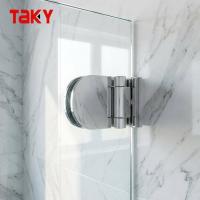 China Stainless Steel Modern Heavy Duty Adjustable 90 Degree Glass to Wall Shower Door Hinge for sale