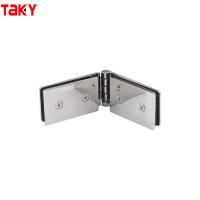 China Wholesale Glass Door Hinge Stainless Steel Bathroom Clip 180 Degree Shower Room Hinge for sale