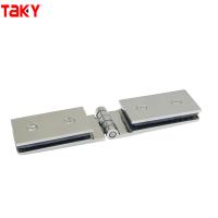 China Wholesale Glass Door Hinge Stainless Steel Bathroom Clip 180 Degree Shower Room Hinge for sale