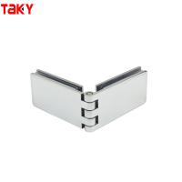 China Wholesale Glass Door Hinge Stainless Steel Bathroom Clip 180 Degree Shower Room Hinge for sale