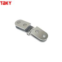 China Modern Bathroom Hardware Glass Hinge Shower Stainless Steel 180 Opening Glass Door Hinge for sale