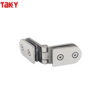 China Modern Bathroom Hardware Glass Hinge Shower Stainless Steel 180 Opening Glass Door Hinge for sale