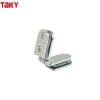 China Modern Bathroom Hardware Glass Hinge Shower Stainless Steel 180 Opening Glass Door Hinge for sale