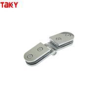 China Modern Bathroom Hardware Glass Hinge Shower Stainless Steel 180 Opening Glass Door Hinge for sale