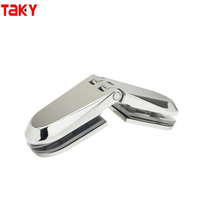 China Wholesale Frameless Glass Door Pivot Hinge180 Degree Glass Bathroom Clip for sale