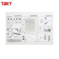 China American Hot Selling Double Door Opening Hanging Stainless Steel Shower Glass Sliding Accessories Sliding Door System for sale