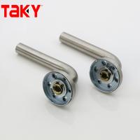 China Easy Installation Hotels Modern Polished Stainless Steel 304/201 Interior Door Lock Handles for sale