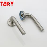 China Easy Installation Hotels Modern Polished Stainless Steel 304/201 Interior Door Lock Handles for sale