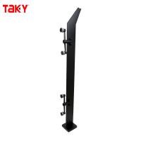 China Stainless Steel Frameless Tempered Glass Balustrade Handrail Balcony Staircase Railing Post for sale