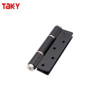 China Heavy Duty Hydraulic Soft Close Door Hinge Aluminum Alloy Matte Black Silent Door Hinge for sale