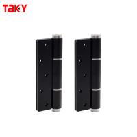 China Heavy Duty Hydraulic Soft Close Door Hinge Aluminum Alloy Matte Black Silent Door Hinge for sale