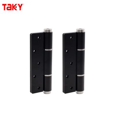 China Heavy Duty Hydraulic Soft Close Door Hinge Aluminum Alloy Matte Black Silent Door Hinge for sale