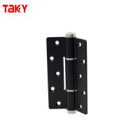 China Heavy Duty Hydraulic Soft Close Door Hinge Aluminum Alloy Matte Black Silent Door Hinge for sale