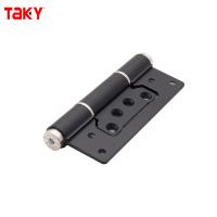 China Aluminium Hydraulic Silent Bearing Door Flat Open Hardware Wooden Door Hinge for sale
