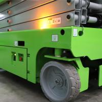 China 2 Front-wheel Steering Scissor Lift Platform Height 8.1M 24V DC MEWP for sale