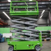 China Automatic Braking System 2WD Scissor Lift Platform Height 10m 24V DC for sale