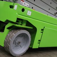 China Working 12M Self Propelled Scissor Lift 24V DC 4x6V Battery Automatic Scissor for sale