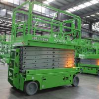 China Self Propelled Lifting Platform Tyre 381x127mm Platform Height 12m MEWP 24V DC for sale
