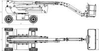 China DC Power Electrical Articulating Boom Lift Platform Height 16m AWP for sale