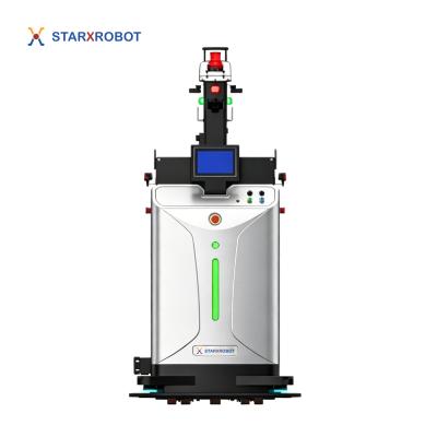 China Stacking Forklift AMR 1500 kg Load 2.2 m Pickup Channel Laser SLAM Navigation for sale