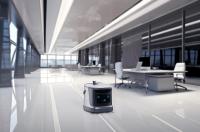China Commercial Autonomous Floor Cleaning Robot 4-in-1 Sweeping Scrubbing Vacuuming Dust Mopping 490mm Cleaning Width 46Ah Battery for sale