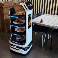 China Intelligent Commercial Delivery Robot 40kg Payload 12h Runtime for Hotel Restaurant Catering for sale