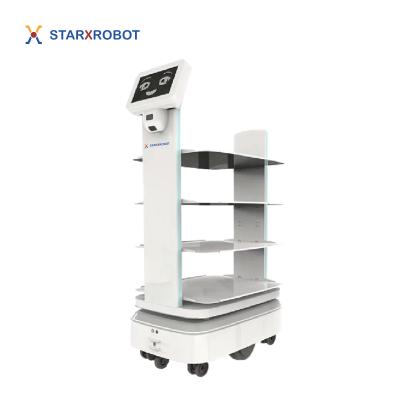 China Autoxing Robot D150 Intelligent Distribution Robot 150kg Capacity Autonomous Navigation for sale