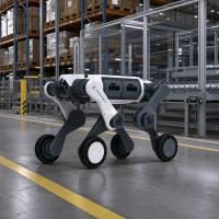 China STARXROBOT M20 Wheeled-Legged Quadruped Robot with Dual LiDAR for Industrial Inspection for sale