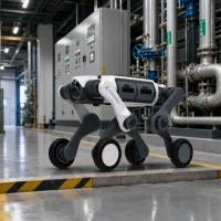 China STARXROBOT M20 Wheeled-Legged Quadruped Robot with Dual LiDAR for Industrial Inspection for sale