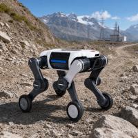 China STARXROBOT S10 Compact Wheeled-Legged Quadruped Robot for Inspection and Outdoor Exploration for sale