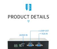 China FTTN SQ-VGA02 VGA Fiber Optic Digital Video Terminal Long Distance Transmission Anti-Interference for sale