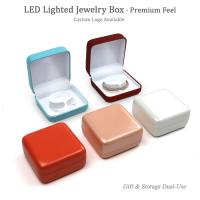 China Luxury LED Bracelet Box Multi Color Plastic Jewelry Box For Wedding Valentine for sale