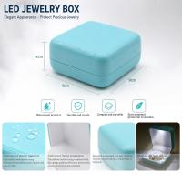 China Luxury LED Bracelet Box Multi Color Plastic Jewelry Box For Wedding Valentine for sale