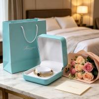 China Luxury LED Bracelet Box Multi Color Plastic Jewelry Box For Wedding Valentine for sale