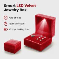 China Modern Gift Shop Smart Jewelry Box LED Luxury Jewelry Box With Intelligent Touch Light for sale