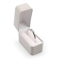 China Sleek Rounded Edge Velvet Jewelry Case Various Color Packaging Jewelry Box Set for sale