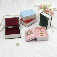 China Luxury Square Paper Jewelry Box Rectangle Book Shape Custom Embossed Jewelry Boxes for sale