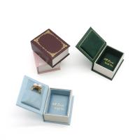 China Book Style Small Paper Jewelry Boxes Paper Earring Box Multiple Sizes for sale