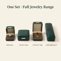 China Rectangle PU Leather Engraved Jewelry Box Valentine's Day Gift Box for sale