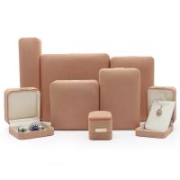 China Customized LOGO Faux Leather Jewelry Box For Earrings Rings Bracelets Storage for sale