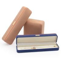 China Customized LOGO Faux Leather Jewelry Box For Earrings Rings Bracelets Storage for sale